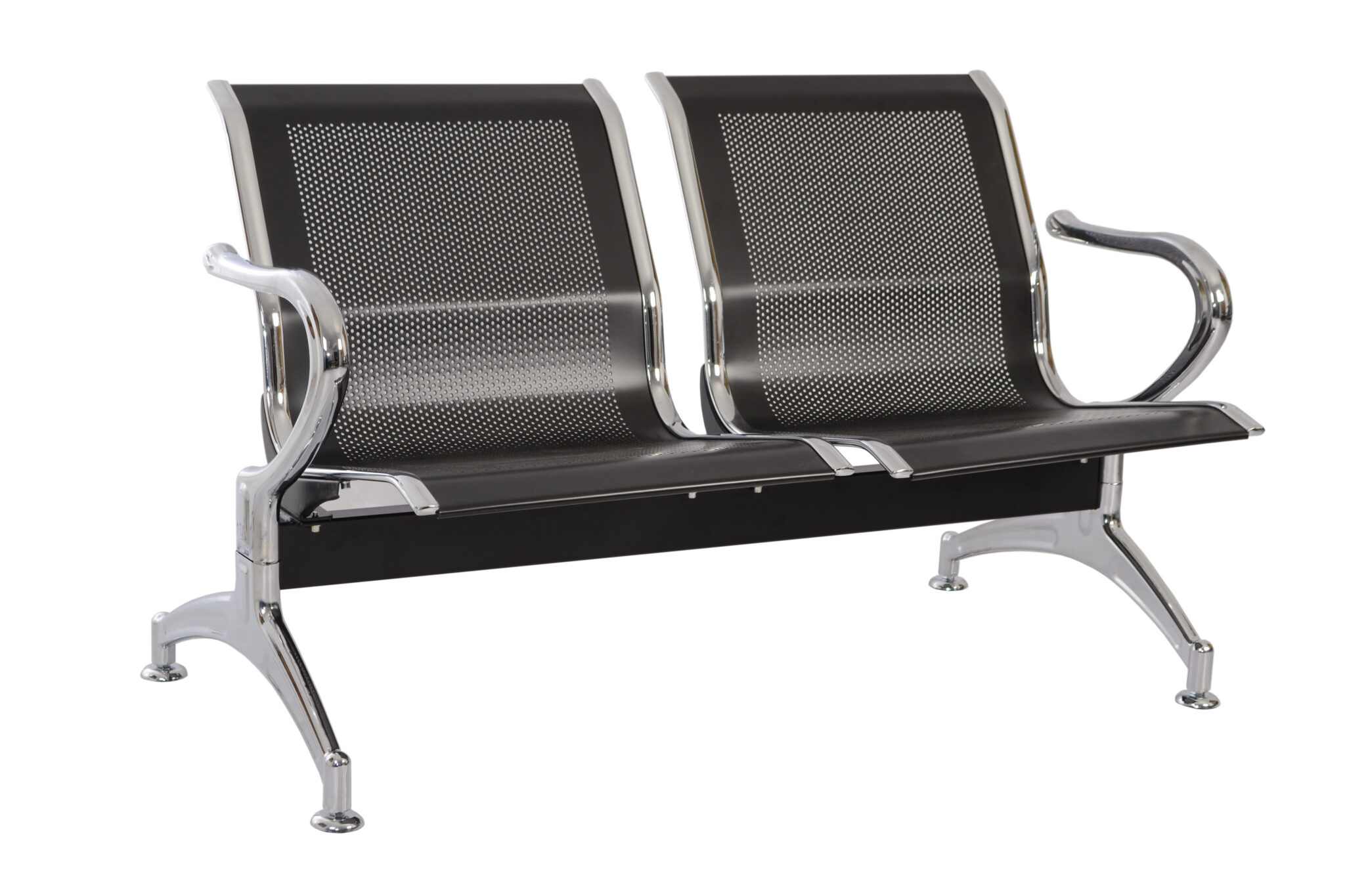 TANDEM DURANIA ACERO Y CROMO 2 PUESTOS - Mundial de sillas